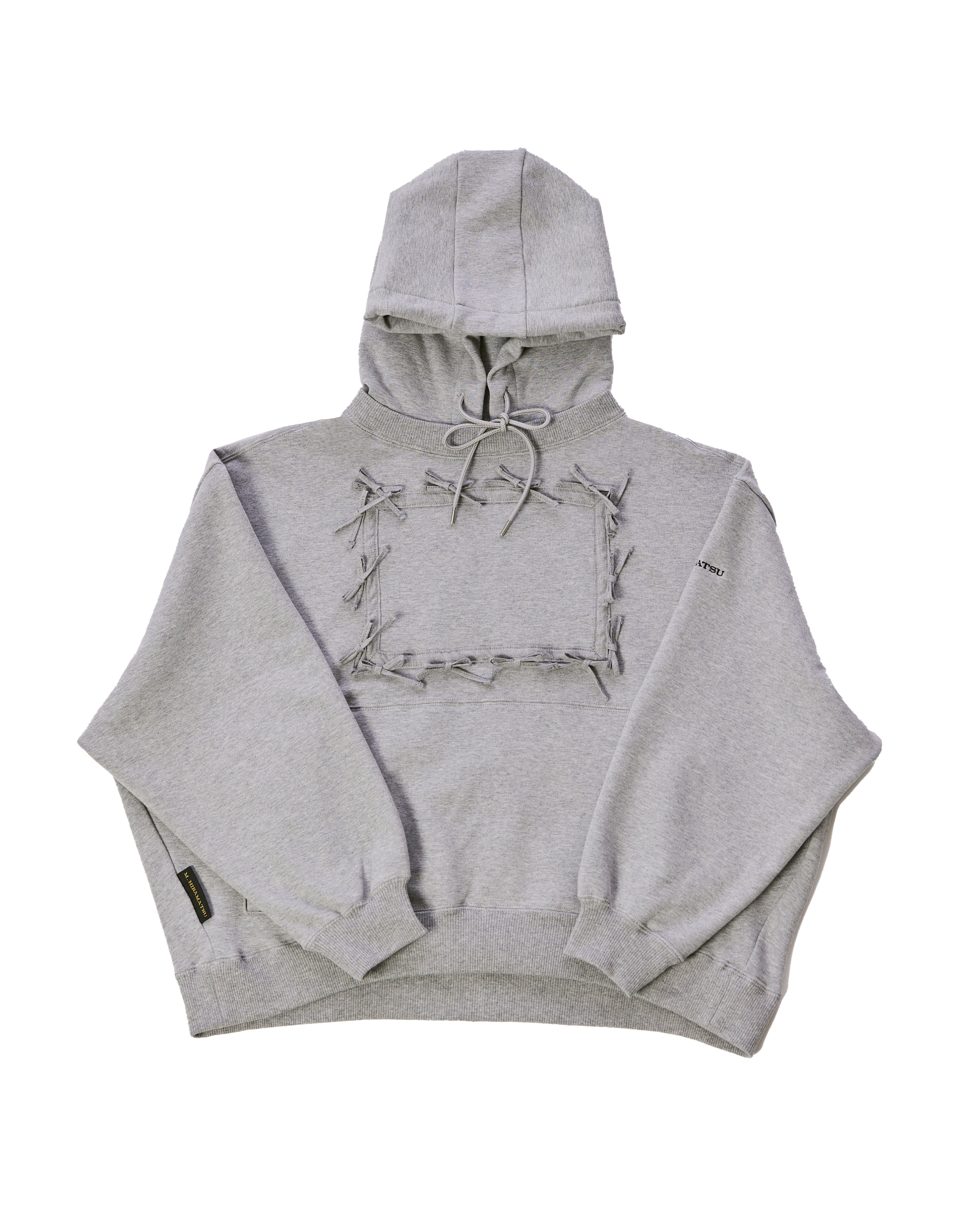 Logo Hoodie with Ribbons - GREY – M.Hiramatsu